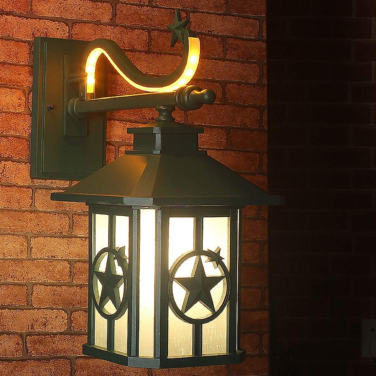 TANGIST Delicate LED Outdoor Wall Light/Retro Waterproof Wall Light/Solar Villa Garden Aisle Door Light High Taste Home Decoration