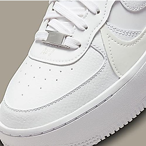 Nike Womens Air Force One PLT.AF.ORM Sneakers (White/Summit White-White-White, 7.5)