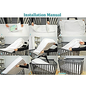 American Baby Company 4 Pack Waterproof Fitted Crib and Toddler Protective Mattress Pad Cover, White, for Boys and Girls