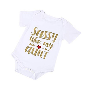 puseky Newborn Baby Girl Auntie Clothes Romper Floral Shorts with Headband Summer Outfits Cute Baby Girl Auntie Outfits 6-12 Months