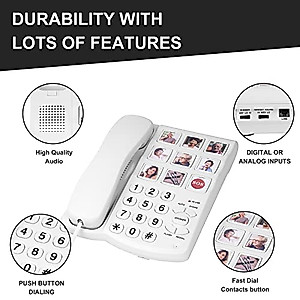 It can Edit 9 one Touch Memory Speed Dialing and Images, Elderly Image Phone, Phone for Patients with Alzheimer's Disease and Enlarged Phone for Patients with Hearing Impairment