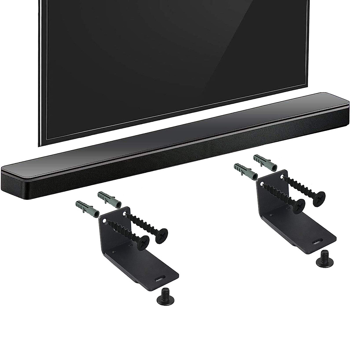 Wall Mount Bracket for Bose Soundbar 500 Soundbar 700 Soundtouch 300 Speaker (Black)