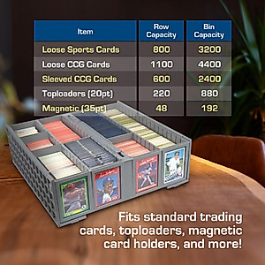 BCW 3200 Collectible Card Bin - Gray