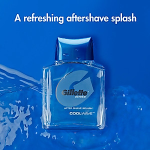 Gillette Series Cool Wave After Shave, Aftershave for Men, After Shave Cologne Men, 3.3 fl oz, 100 ml, After Shave Lotion for Men, Post Shave Balm Men, Aftershave, Mens Aftershave, Aftershave Balm