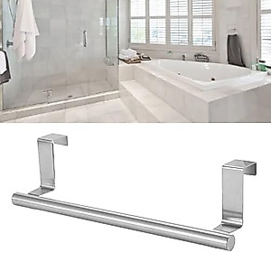 Towel Rack for Cabinet, Stainless Steel Kitchen Towel Holder Over Cabinet Towel Bars Holder Over The Door Towel Rack Dish Towel Holder for Cabinet Cupboard Doors (S)