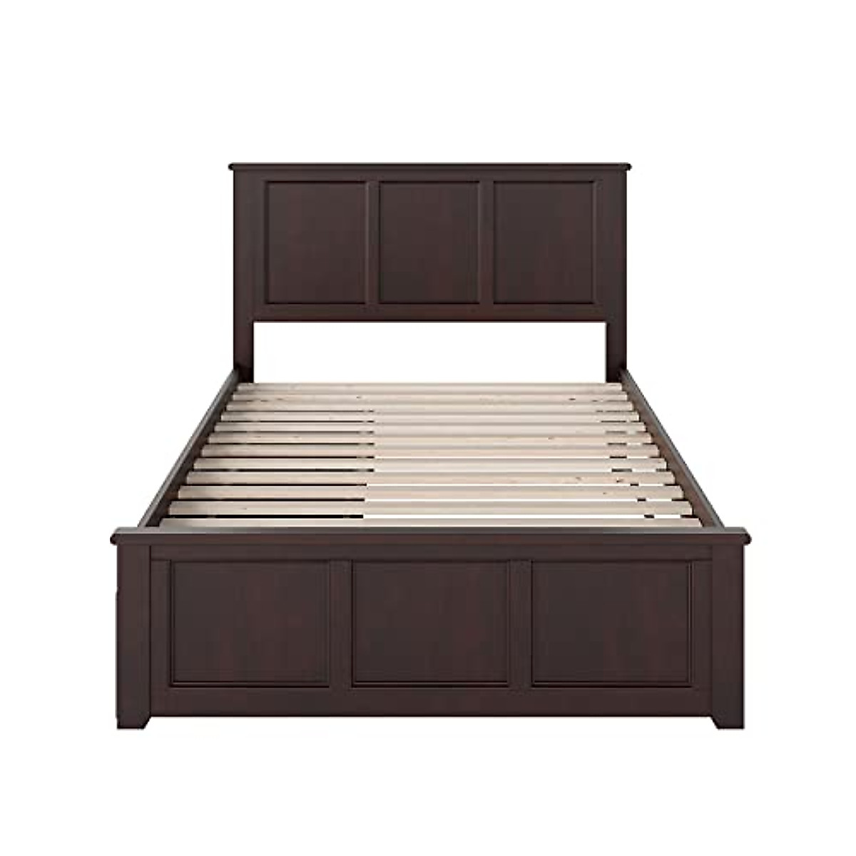 Atlantic Furniture AR8636111 Madison Platform Bed with Matching Foot Board and 2 Urban Bed Drawers, Full, Espresso