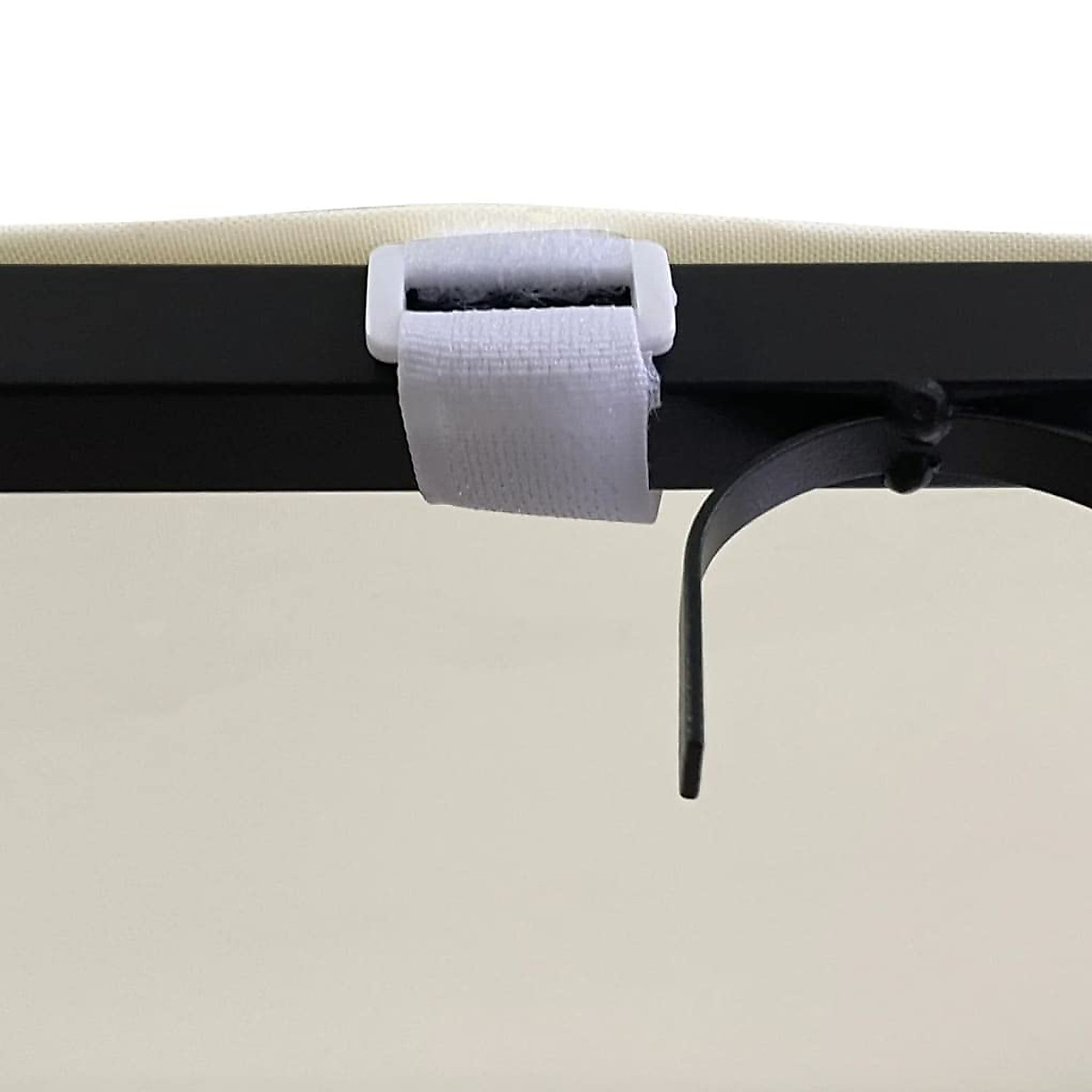 Canopy Cream,Backyard Gazebo,Hardtop Gazebo,Outdoor Gazebo, Garden Gazebo,Camping Gazebo,3 Middle Bars on Top Roof,for Barbeque, Deck,Garden Party,Markets,13.1'x9.8' 0.6 oz/ft² Fabric and Steel