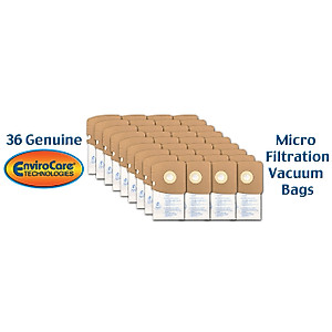 Envirocare Replacement Micro Filtration Vacuum Cleaner Bags made to fit Eureka Style MM 60297A Style-10. Replaces Part# 60295C Mighty Mite Vacuums 36 pack