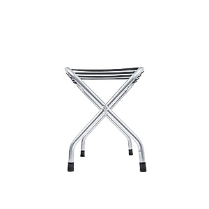 WHP Wholesale Hotel Products- Chrome Luggage Rack- Environmentally safe manufacturing process- Waterproof finish- Perfect for condos, homes, coastal rental properties, hotels
