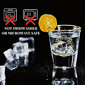 Personalized Shot Glass Set, Custom Gifts for Tequila, Vodka, or Whiskey Lovers, Birthday, Christmas Gifts for Him, Her, 2 Pack, with Initial S