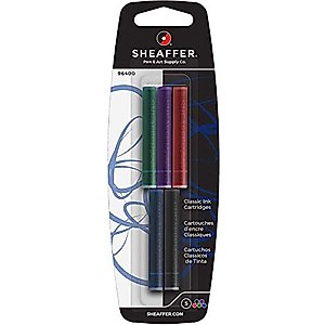 Sheaffer Refills Multicolor 5 Pack Fountain Pen Cartridge - SH-96400