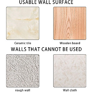 5Pcs Transparent Shower Shelf Adhesive Replacement, No Drilling for Caddy Bathroom Shelf Basket and Kitchen Racks of Waterproof Adhesive Shower Hooks Compatible with YASONIC YS-K403 (5.51x2.36in)