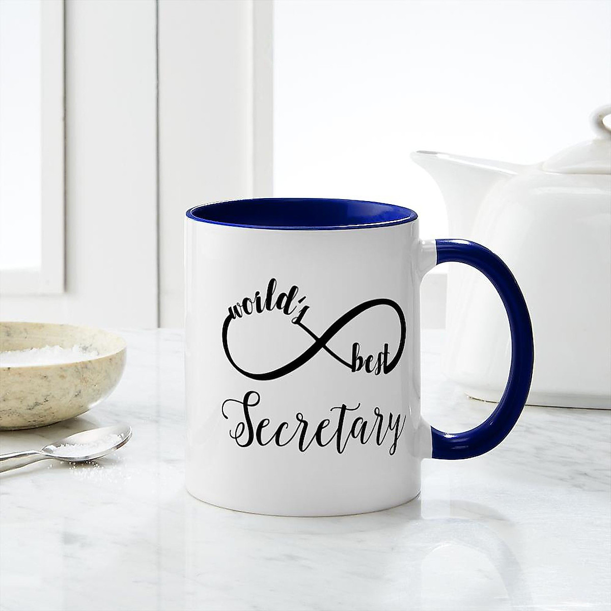 CafePress World's Best Secretary Mug Ceramic Coffee Mug, Tea Cup 11 oz