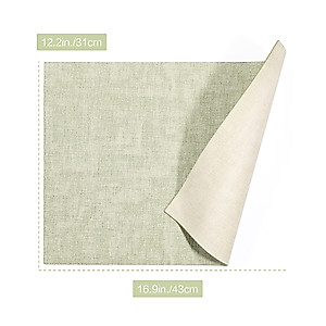 SUEH DESIGN Leather Placemats Set of 6 Reversible Table Mats Heat Resistant Waterproof No-Slip Place Mats for Dining Table Kitchen Parties