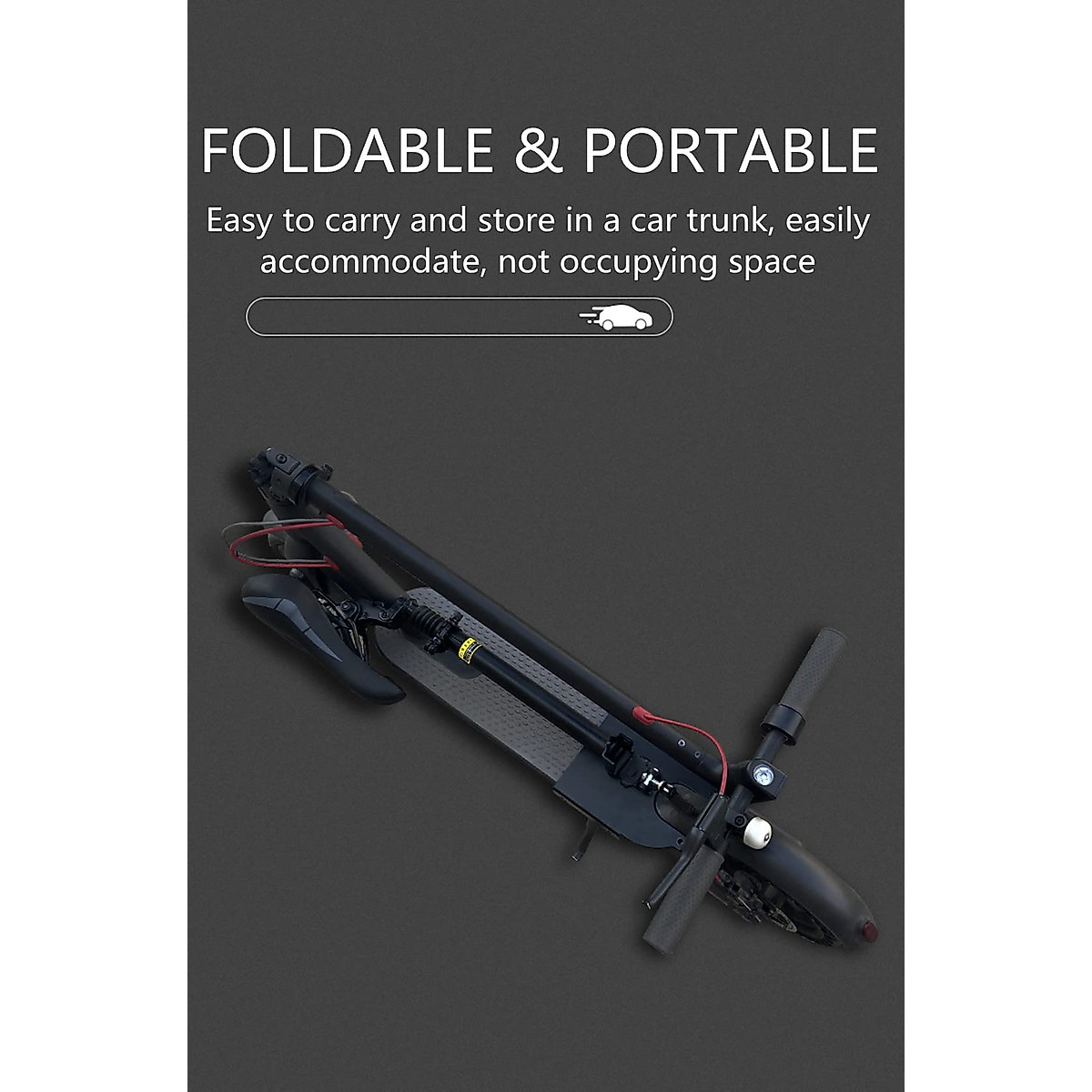 Electric Scooter with Seat Shock-Absorbing Scooter Accessories, Electric Skateboard Saddle for Xiaomi M365 Scooter, Adjustable Scooter Seat M365 Scooter Electric for Adults for Most Scooters (Black)