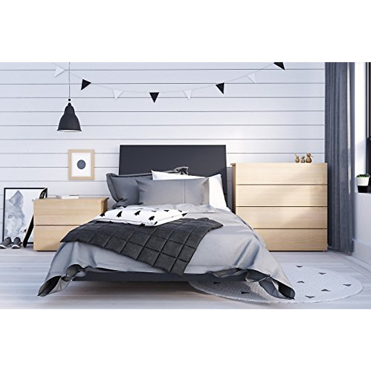 Nexera 4-Drawer Chest, Natural Maple