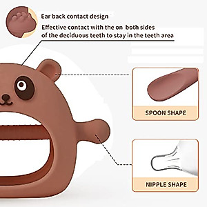 Teething Toys for Babies 0-6 Months Silicone Hands Teethers Mitten Never Drop for Infant Chew Toys Relief Soothe Gums for Sucking Needs 6-12 Months