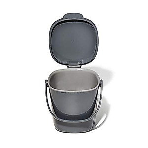 OXO Good Grips Easy-Clean Compost Bin, Charcoal - 0.75 GAL