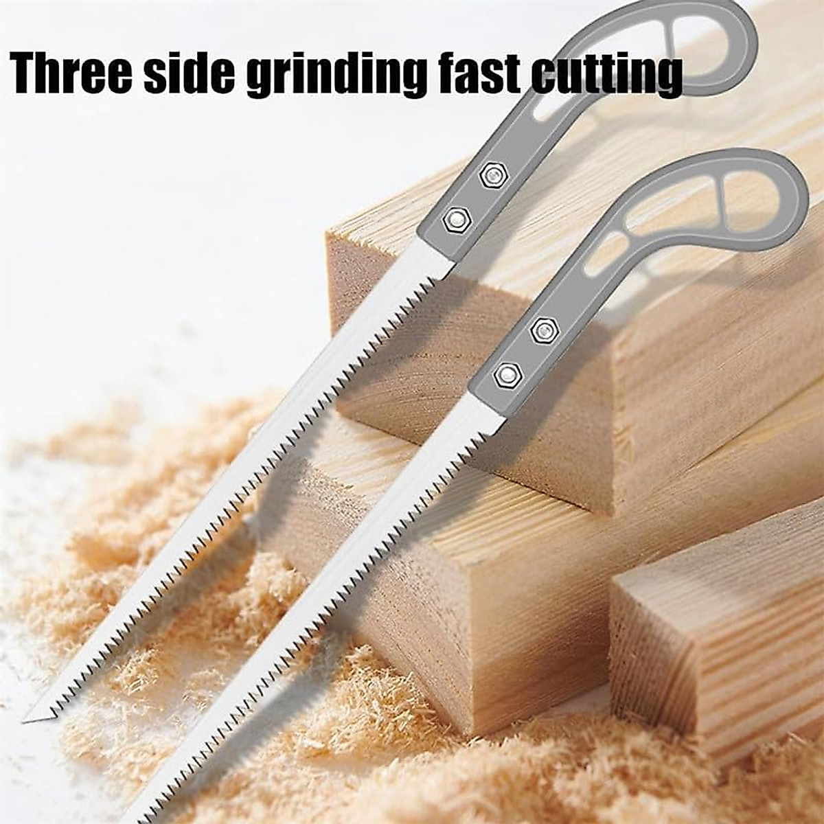 Outdoor Portable Hand Saw, 2024 New 9 Inch Household Garden Small Hand Saw, Rugged Triple Razor Tooth Steel Mini Hand Saw for Camping, Pruning, Backpacking, Survival, Gardening(Wooden 1pcs)