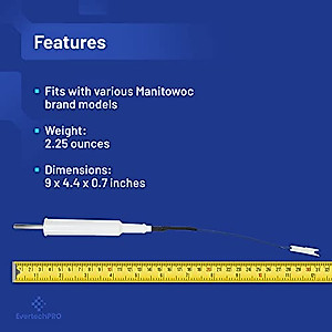 EvertechPRO 2006549 Water Level Probe Replacement for Manitowoc Ice Machine 20-0654-9 MAN2006549