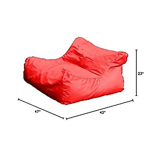 Sit In Pool Red Swimming Pool Memory Foam Sofa
