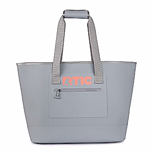 RTIC Ultra-Tough Tote Bag, Waterproof for Beach, Pool, Towel, Grocery, Shopping, Camping, Picnic, Travel, Boat, Heavy-Duty, Puncture Resistant, Large, Grey