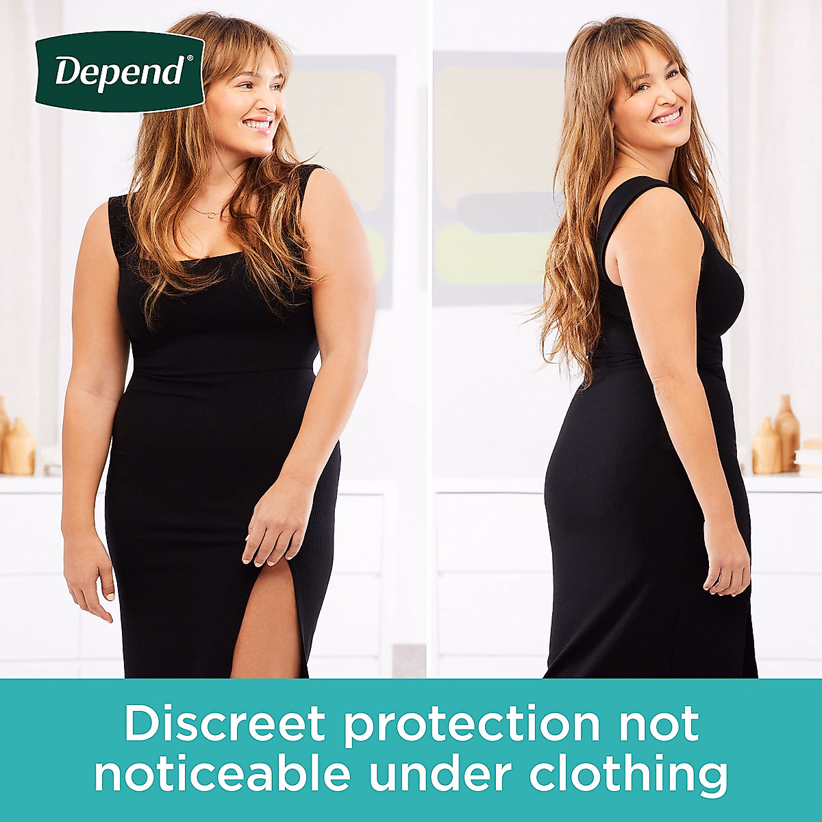 Depend Fresh Protection Adult Incontinence & Postpartum Bladder Leak Underwear for Women, Disposable, Maximum, Large, Blush, 72 Count (2 Packs of 36), Packaging May Vary