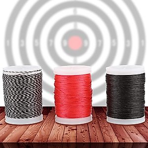 Bow String Serving Thread,120m Durable Nylon String Serving Thread for Bowstring Archery Supplies (Black)