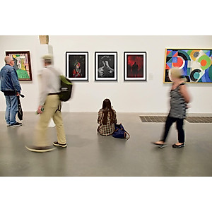 Frame Amo 24x32 Black Solid Wood Picture Frame with 19.5x27.5 White Mat Opening for 20x28 Image, 1 Inch Border, Acrylic Face