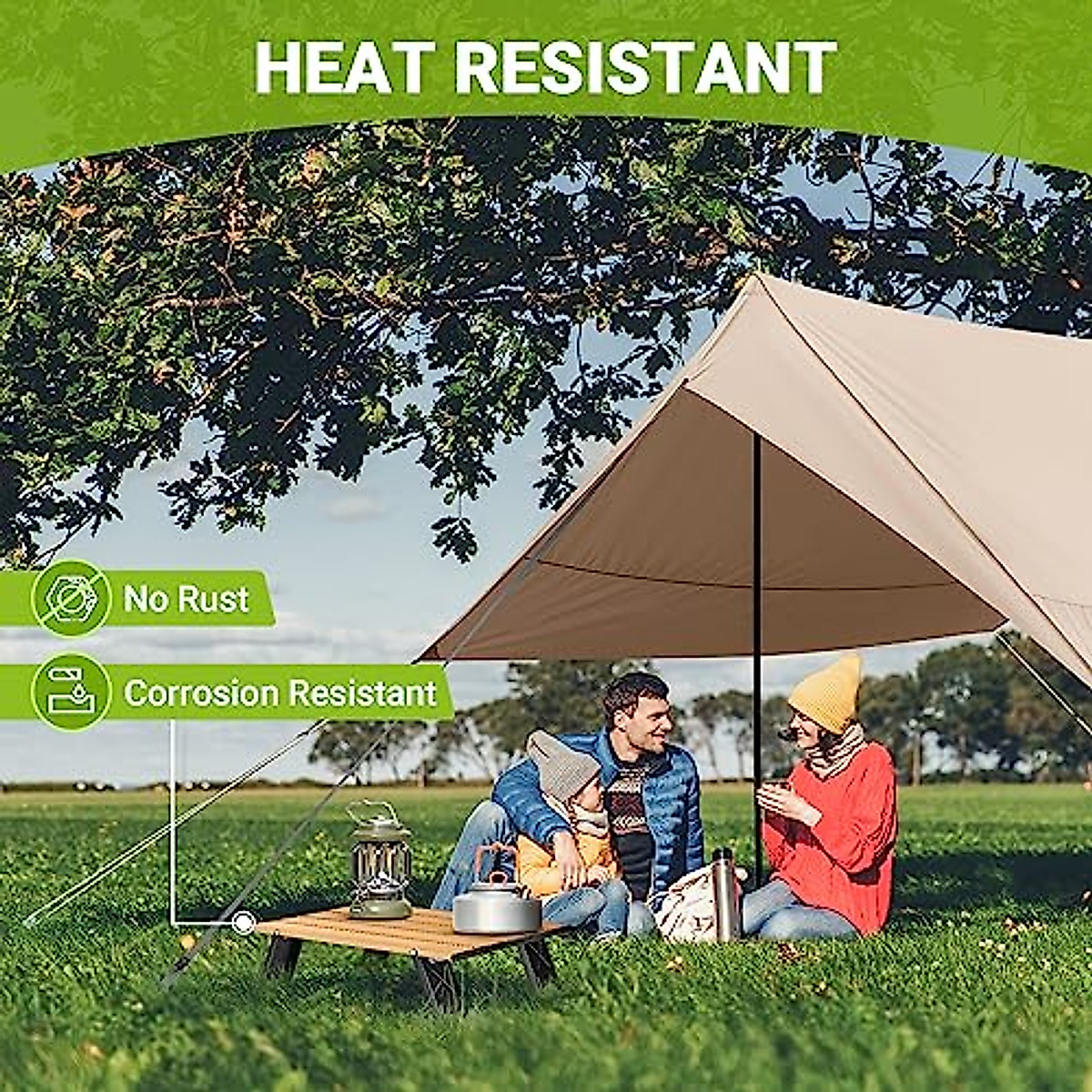 ATEPA Ultralight Compact Small Camping Table, Backpacking Mini Small Folding Camping Side Table for Camp, Portable Table for Outdoor Picnic,Tent,Travel,Beach