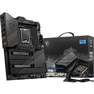 MSI MEG Z690 Unify Gaming Motherboard (ATX, 12th Gen Intel Core, LGA 1700 Socket, DDR5, PCIe 5, Dual 2.5G LAN, M.2 Slots, Wi-Fi 6E)