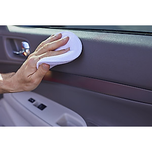 VIKING Cotton Terry Cloth Applicator Pads, Car Wax Applicator, 5 Inch Diameter, Cream, 6 Pack