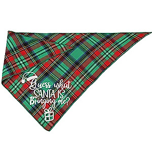 3 Pack Christmas Dog Bandanas - Classic Fall Plaid Christmas Xmas Dog Bandana Triangle Pet Scarf Bibs Kerchief Gift Set Pet Holiday Accessories Decoration for Small to Large Puppy Dog Cat