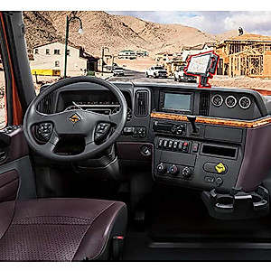 Heavy Duty Tablet GPS Smartphone AMPS Drill Base Dash ELD Mount for Truck Van Commercial Vehicle Semi Fleet Limo (Holder fit all Tablets & Phones iPhone)