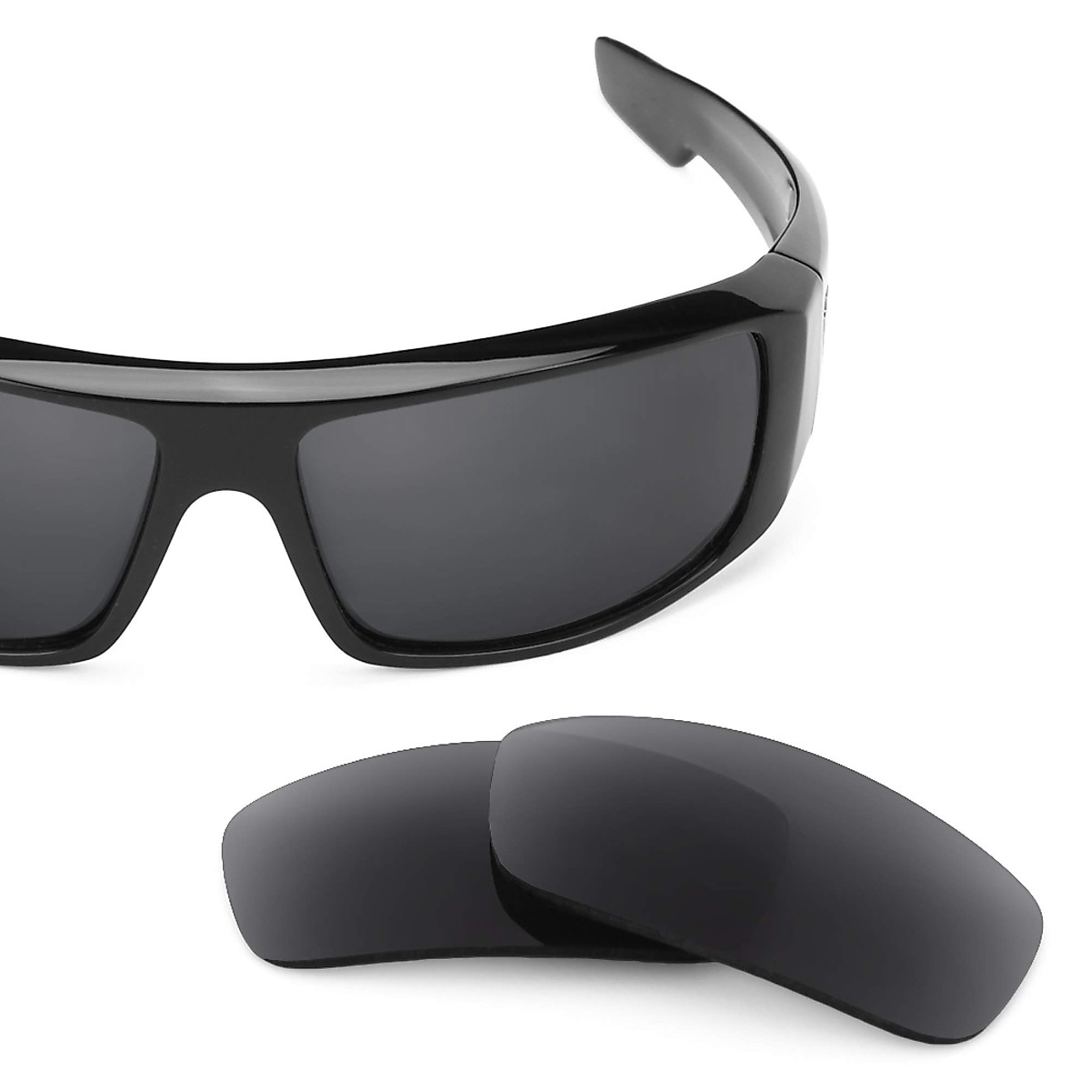 Revant Replacement Lenses Compatible With Spy Optic Logan, Non-Polarized, Stealth Black