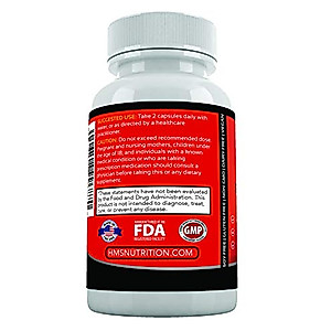 HMS Nutrition Calcium, Magnesium, Vitamins D3 and K2 - 120 Vegan Capsules, 60 Day Supply - Supports Lung & Immune System Health, Strong Bones & Teeth - Non-GMO, Soy Free, & Dairy Free