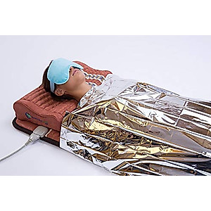 HealthyLine - Thermal Foil Sauna Blanket (Pack of 50 pcs) - for Detox & Weight Loss, Far Infrared Therapy, Survival and Preparedness - Retains up to 97% of Body Heat - 64in x 84in Mylar Sheets