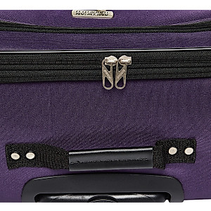 American Tourister Pop Max Softside Luggage with Spinner Wheels, Purple, 3-Piece Set (21/25/29)