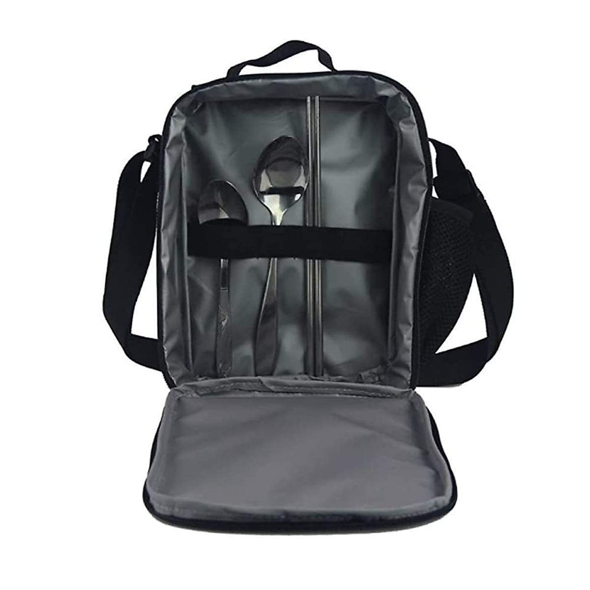 Beginterest Black Cat Backpack Set Durable Boys Girls School Bags Bookbags with Lunch Box Pencil Bags