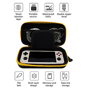 BeisDirect Portable Travel Carrying Case Pouch Storage Bag Compatible with Retroid Pocket 3 RP3 Handheld Game Console Shockproof Organizers Handbag, 21.5x11x4cm