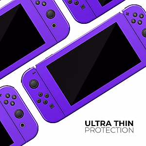 Design Skinz - Compatible with Nintendo Switch Lite - Skin Decal Protective Scratch-Resistant Removable Vinyl Wrap Cover - Solid Purple