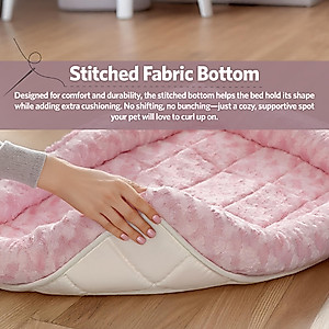 MidWest Homes for Pets Bolster Dog Bed 18L-Inch Pink Dog Bed or Cat Bed w/ Comfortable Bolster | Ideal for "Toy" Dog Breeds & Fits an 18-Inch Dog Crate | Easy Maintenance Machine Wash & Dry