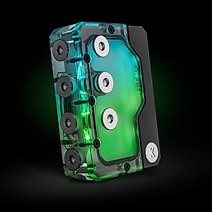 EK EKWB Quantum Kinetic FLT 80 Pump/Reservoir Combo, 4.72" x 3.15" x 2.2" DDC PWM, D-RGB, Plexi for Desktop