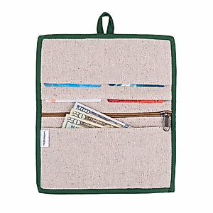 Freakmandu Collections Women's Wallet Vegan - Handmade Bifold Wallet 100% Cotton Made in Nepal