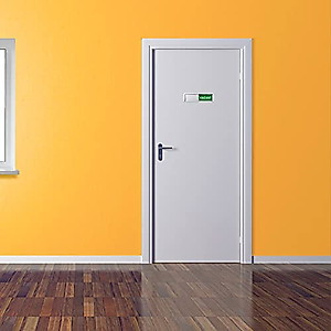 Vacant Occupied Privacy Sign, Vacant Occupied Door Sign for Home Office Restroom Conference Hotels Hospital, Slider Door Indicator Tells Whether Room Vacant or Occupied, 7'' x 2'' - Silver