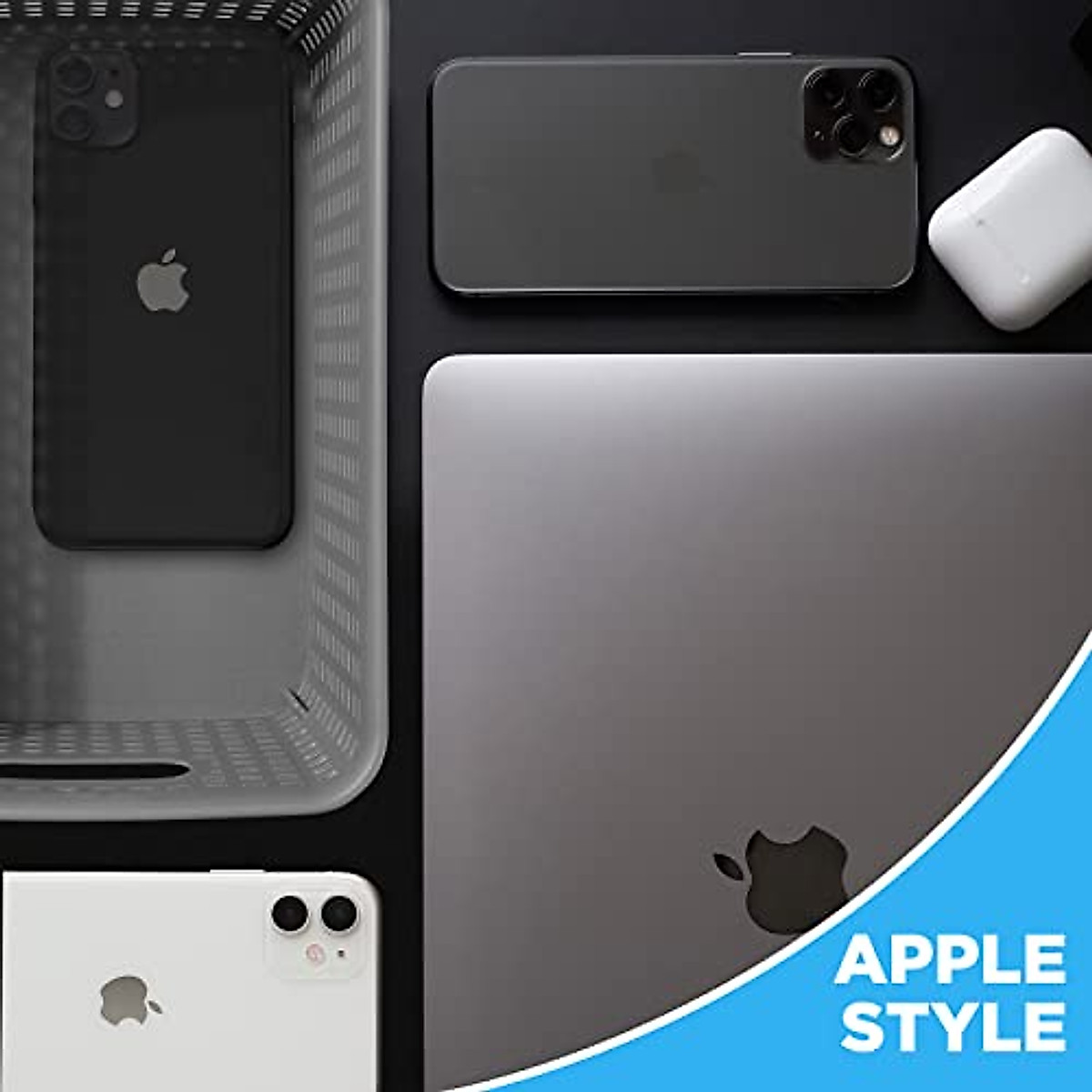 9 Pack Small Plastic Storage Baskets Durable Small Laundry Basket Organizer Bins Shelves Baskets for Kitchen Organization Countertops Desktops Cabinets Bedrooms Bathrooms, ‎8.7x 5.8x3.6 Inches