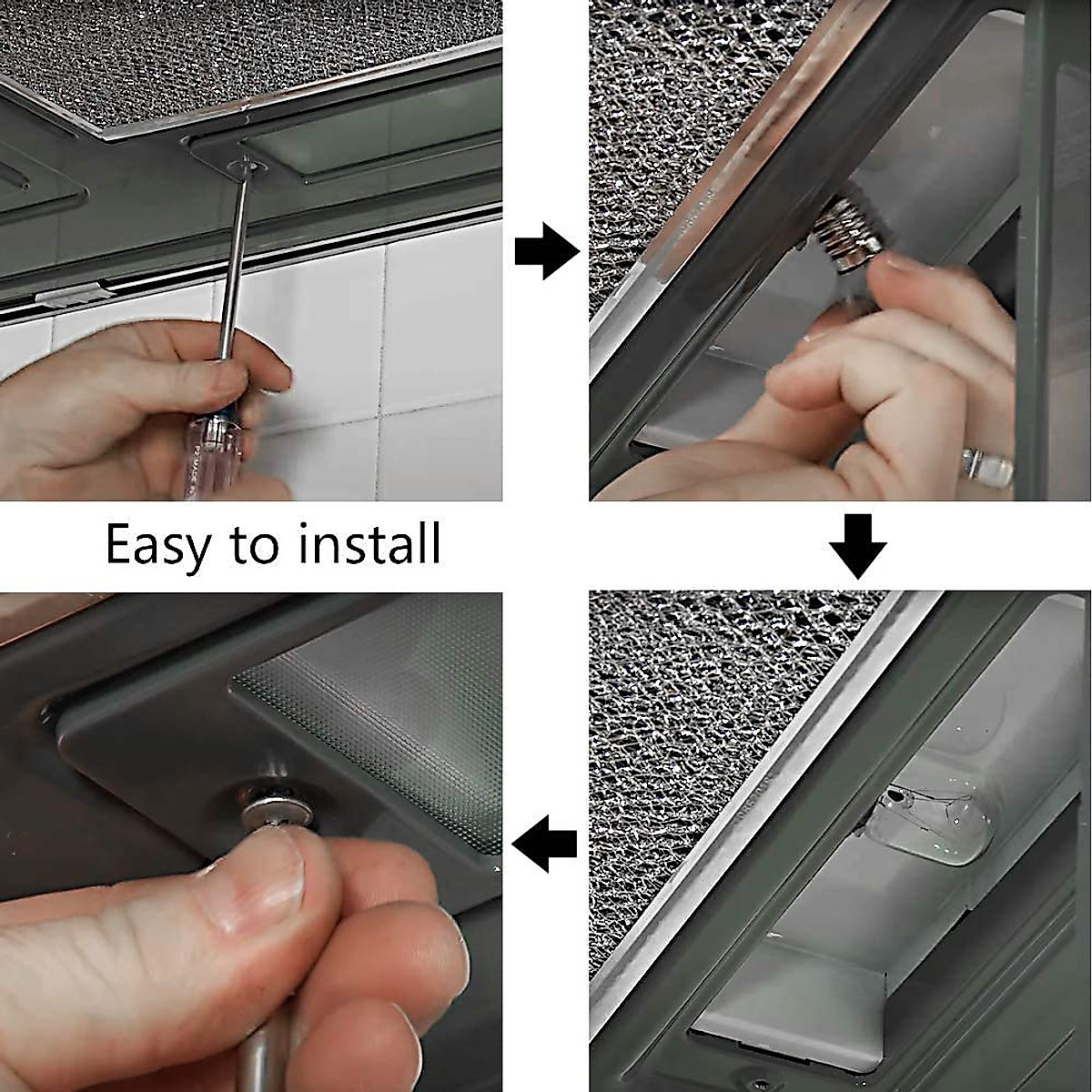 8206232A Microwave Light Bulb, T8 Microwave Exterior Light Bulb 25Watt Appliance Light Bulb Replacement Oven Part for 8206232A 1890433 8206232 AP4512653, 6Pack