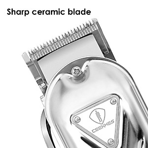 Ceenwes Hair Clippers Full Metal for Men Cordless LED Display Hair Trimmer with Hair Dressing Cape Barber Hair Cut Grooming Kit