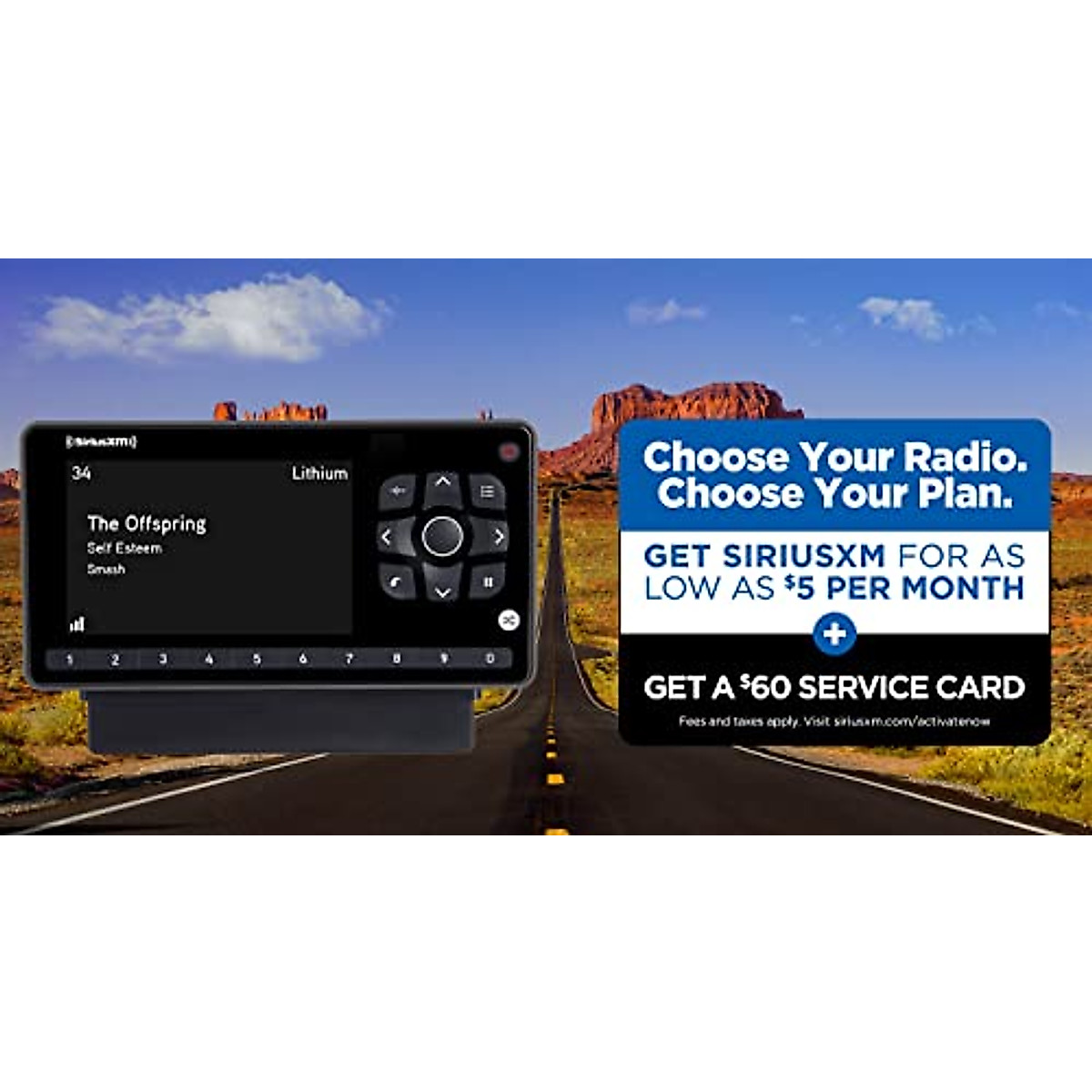 SiriusXM Onyx EZR Satellite Radio with Vehicle Kit, Easy to Install, Enjoy SiriusXM in Your Car and Beyond with This Dock and Play Radio for as Low as $5/month + $60 Service Card with Activation
