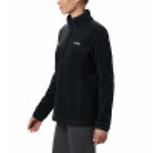 Columbia Women's Benton Springs 1/2 Snap Pullover, Black, Large